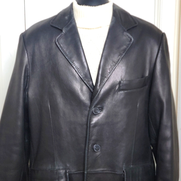 Sally & John | Jackets & Coats | Sally John Black Leather Jacket ...
